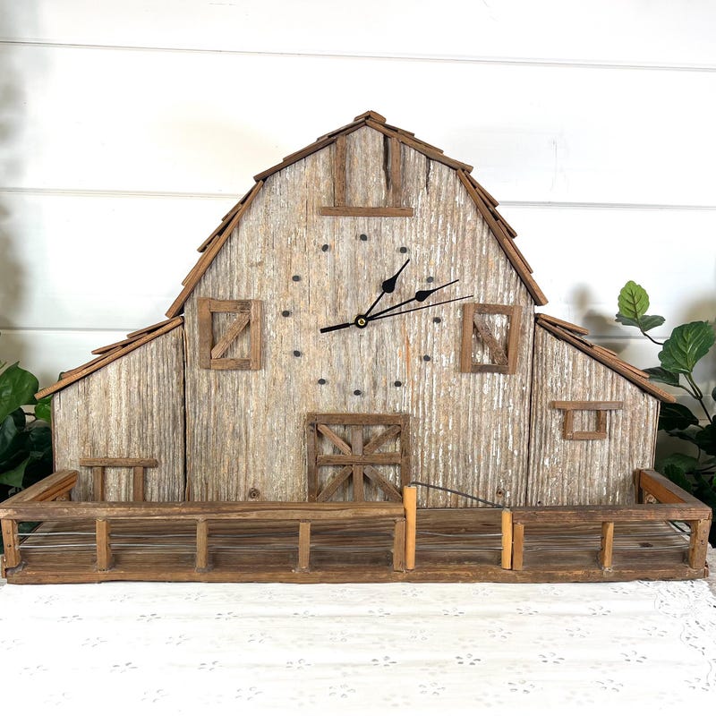 Reclaimed Wood Clock - Etsy