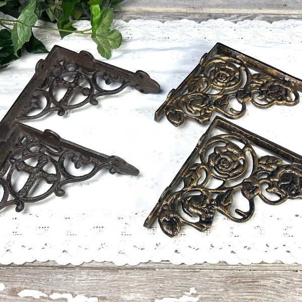 Cast Iron Vintage Brackets - Etsy