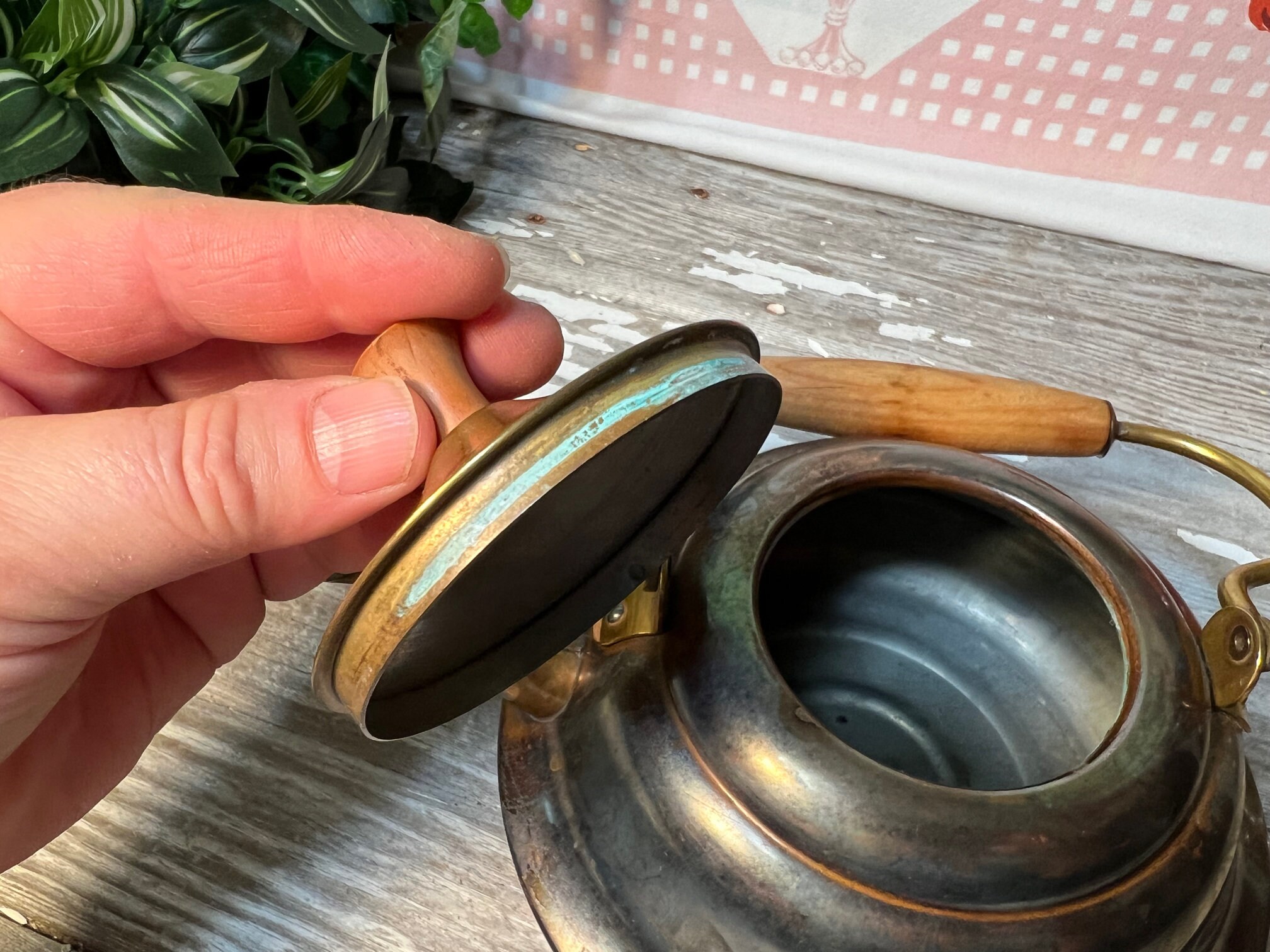 Vintage Holland Brass Kettle Teapot, Small Copper Tea Pot, Beautiful ...