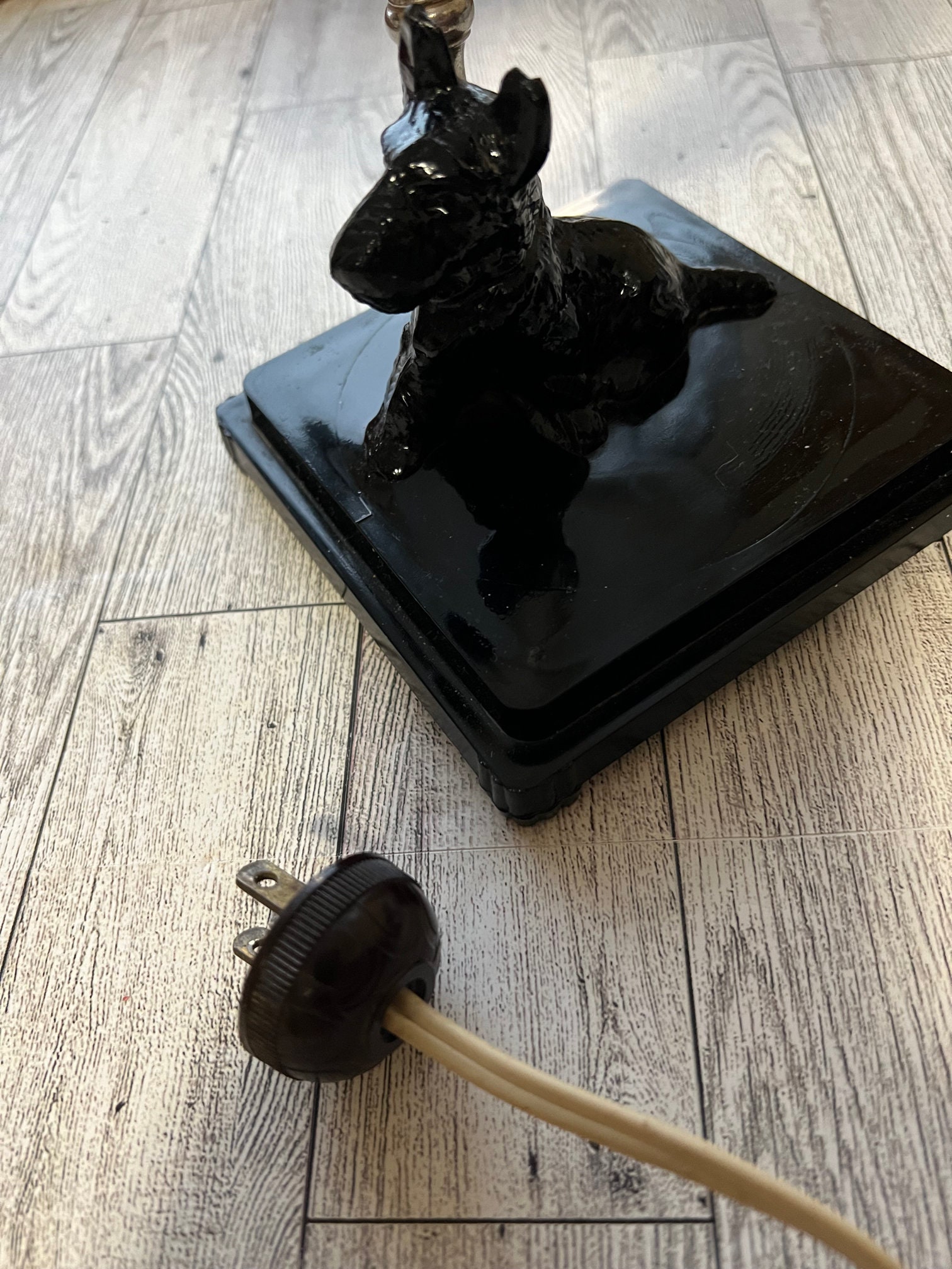 Vintage 1940s Fun Retro Art Deco Scotty Dog Table Lamp - Etsy