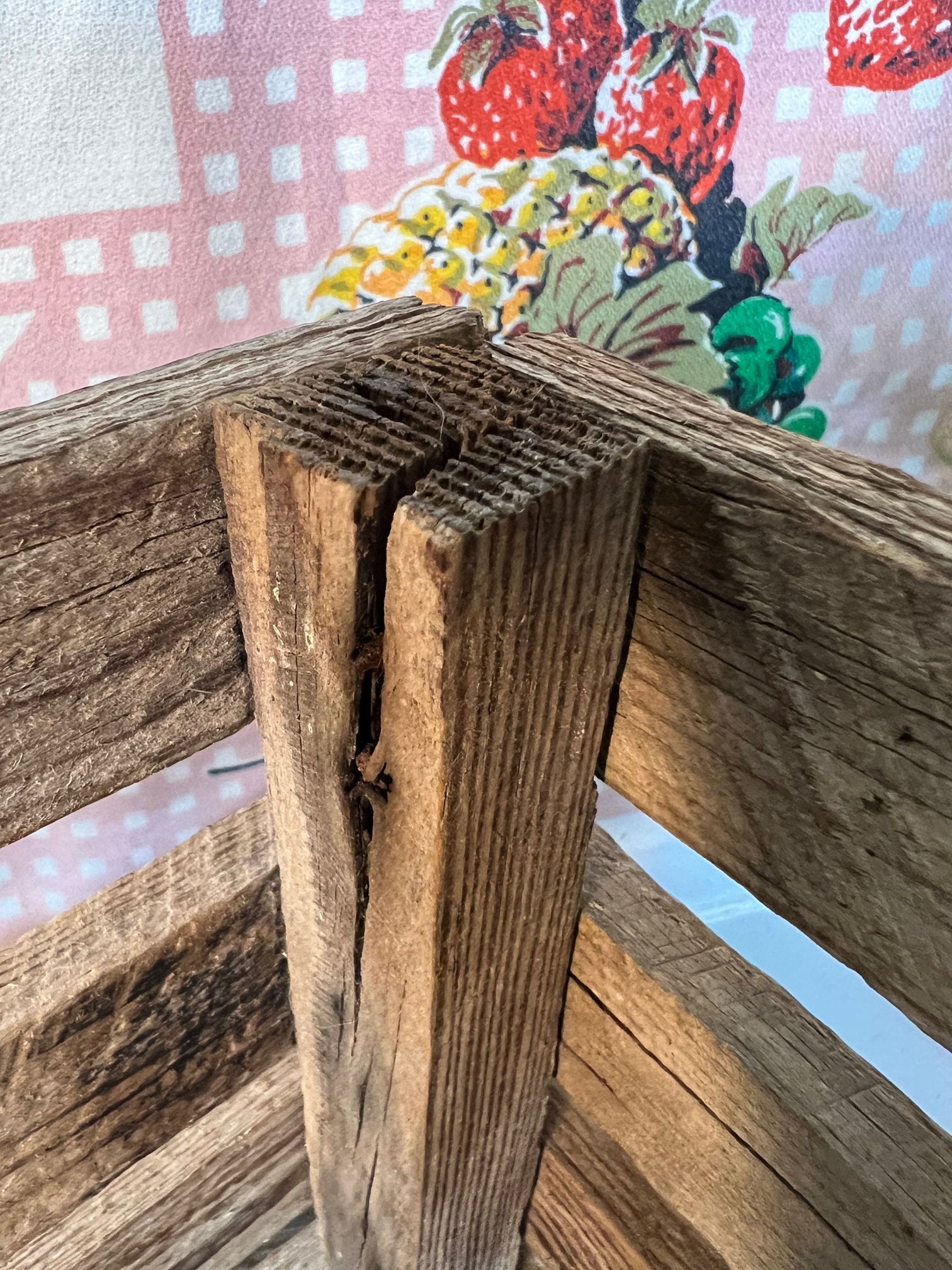 Vintage Primitive Rustic Wood Crate Fruit or Produce Slat - Etsy