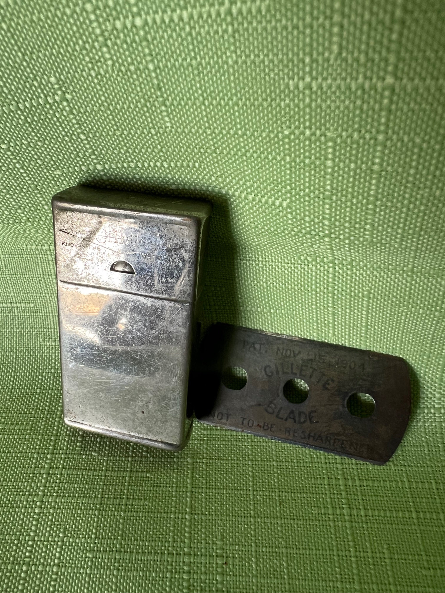 Vintage 1920s Gillette Razor Blade Metal Case With 24 Blades - Etsy