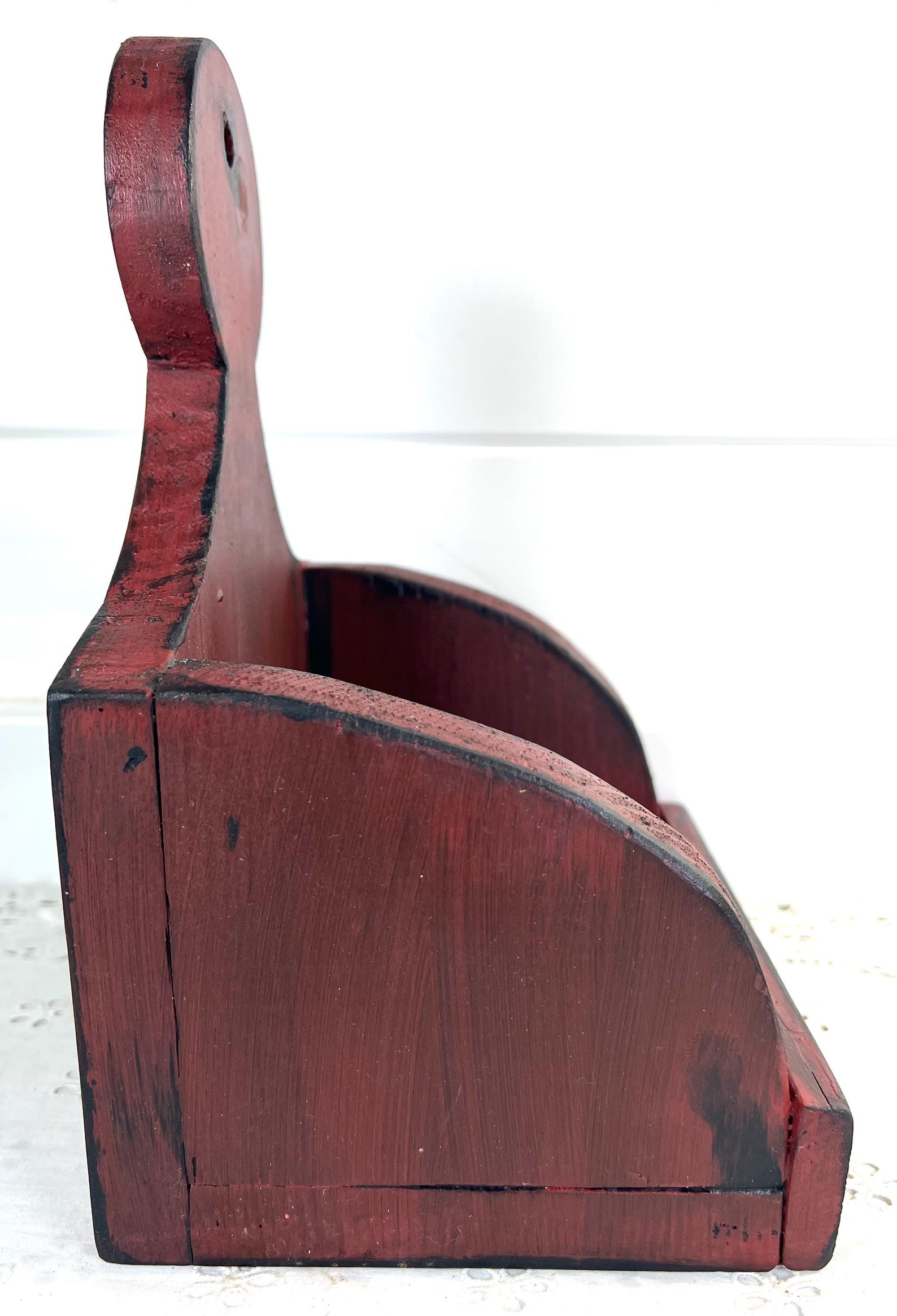 Vintage Red Wall Pocket Box: Rustic Farmhouse Kitchen Decor - Etsy