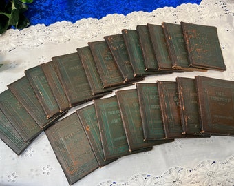 Little Leather Library 1920's Books Miniature Small Antique Decorative ...
