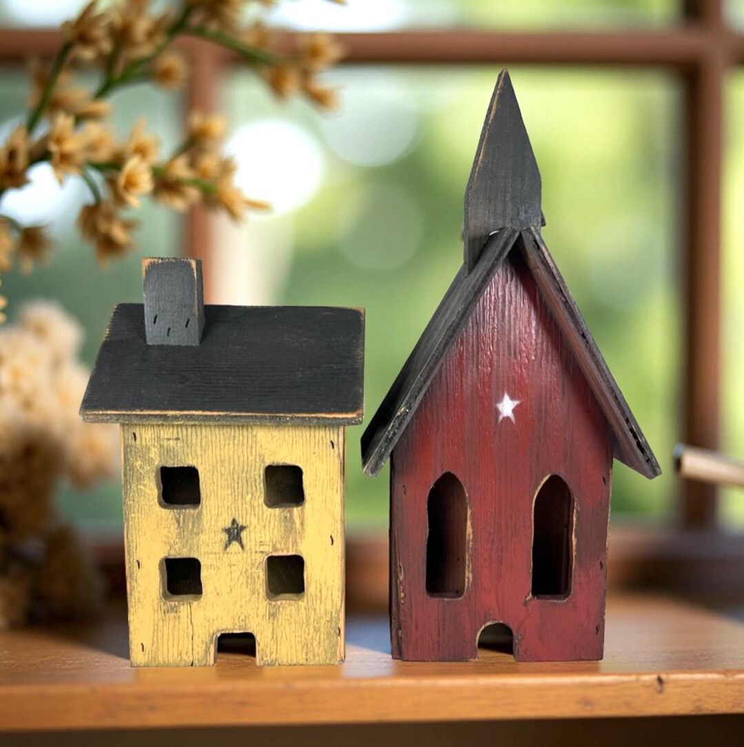 Rustic Birdhouse Choice: Primitive Country Cottage Decor - Etsy