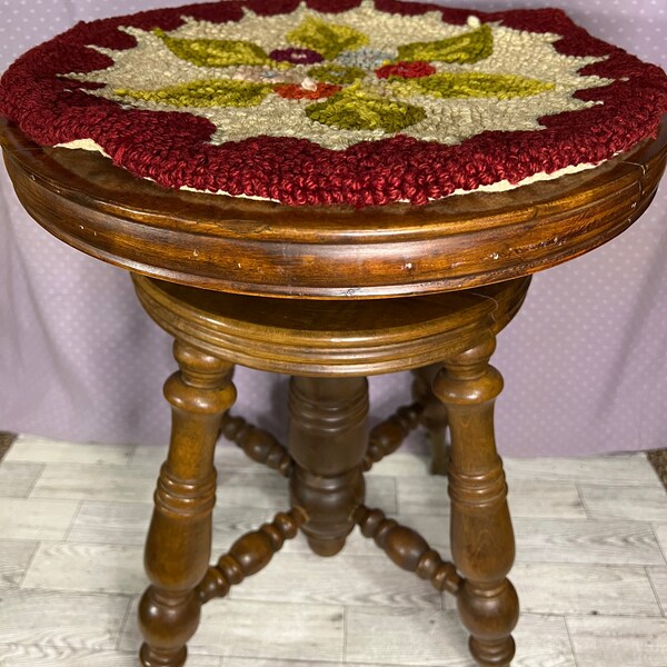 Piano Stool With Glass Ball Claw Feet - Etsy