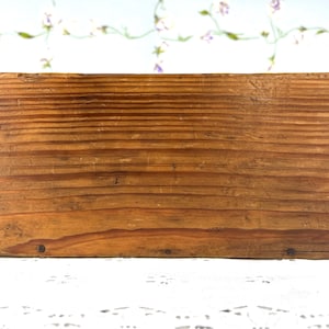 Vintage Handmade Wood Box W/ Handles, Primitive Rustic Country ...