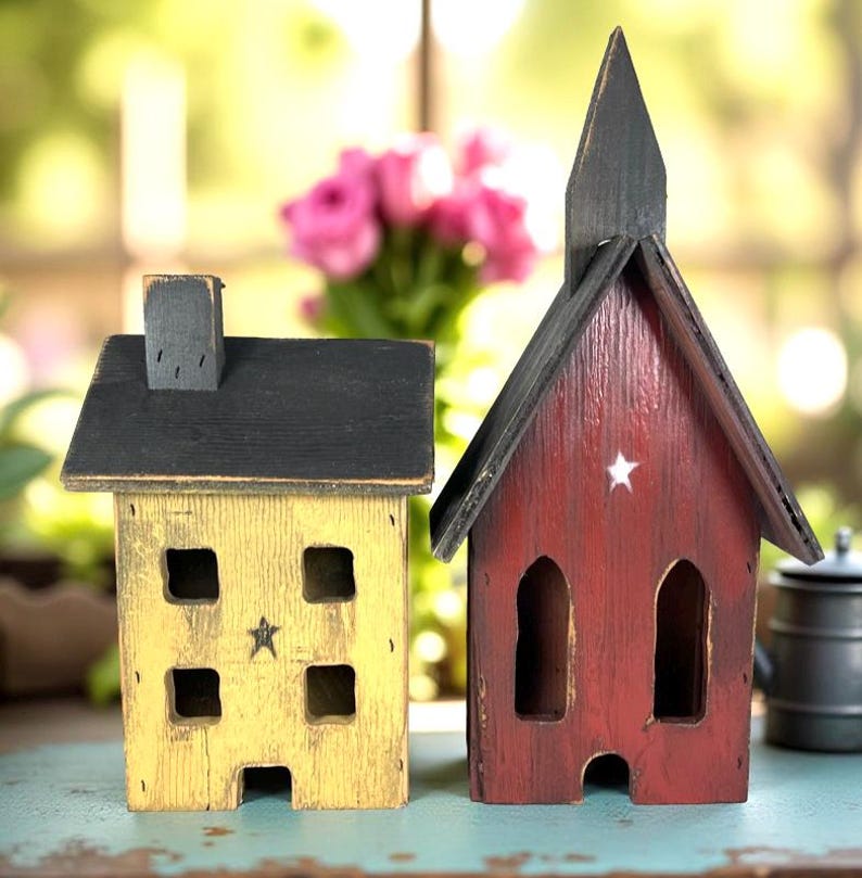 Rustic Birdhouse Choice: Primitive Country Cottage Decor - Etsy