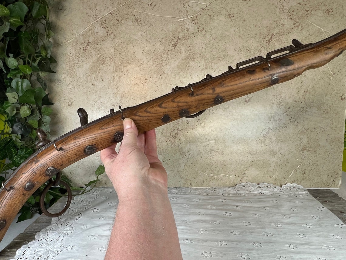 Antique 25 Horse Hames Key Holder Hanger Hooks, Wood and Cast Iron ...