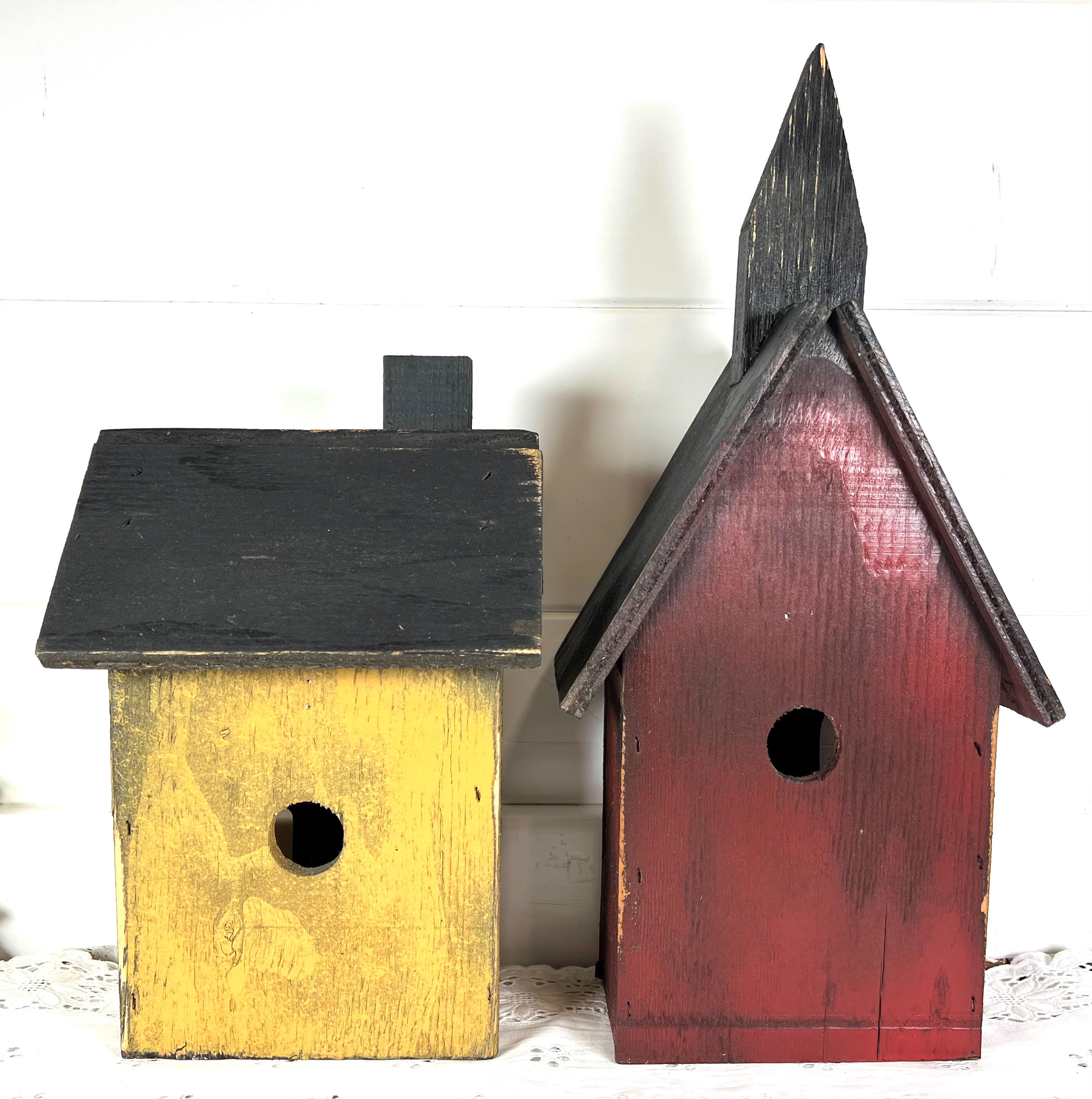 Rustic Birdhouse Choice: Primitive Country Cottage Decor - Etsy