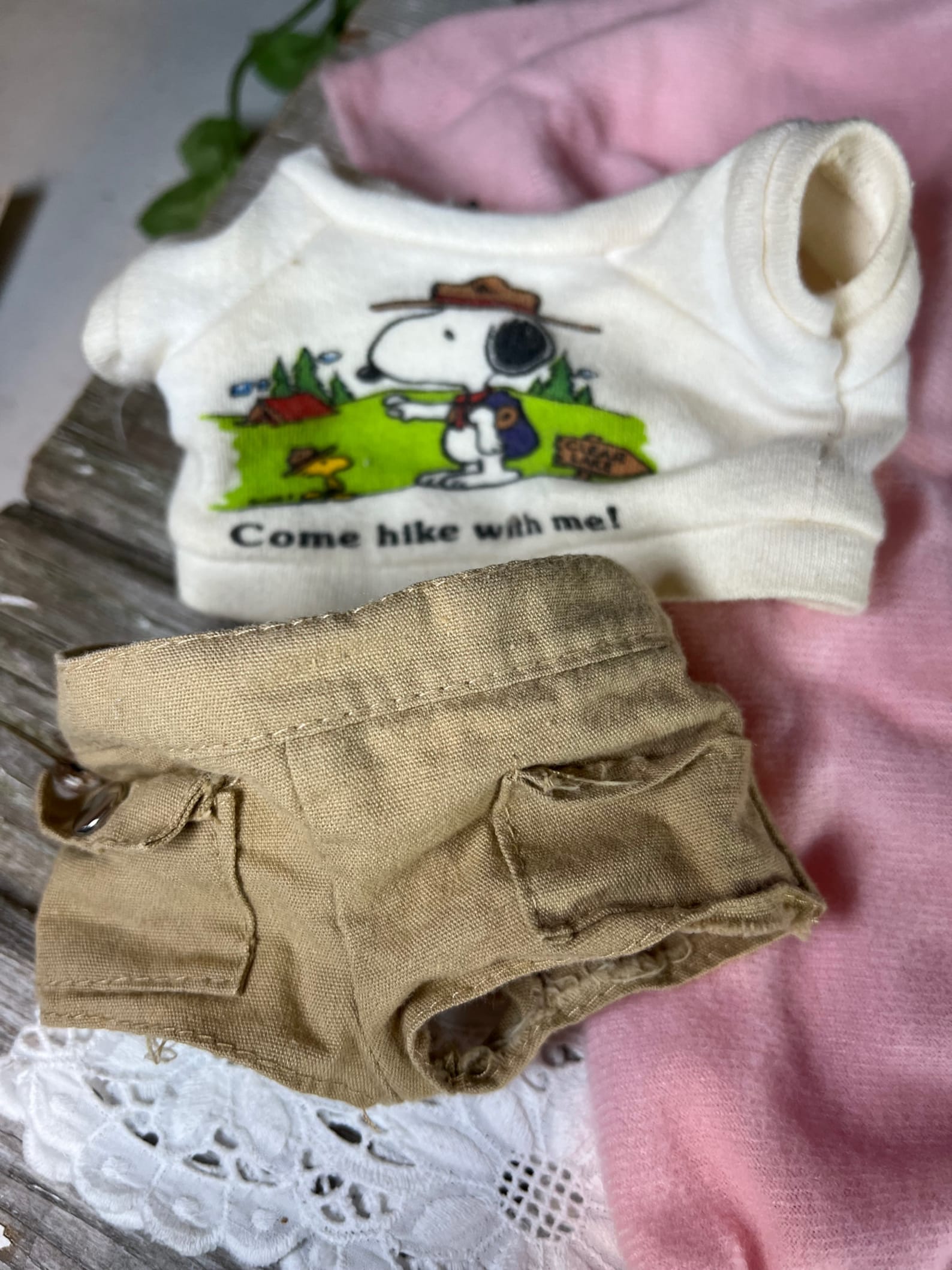 Vintage 1970s Snoopy Plush Doll Clothes Outfits, Determined Productions ...