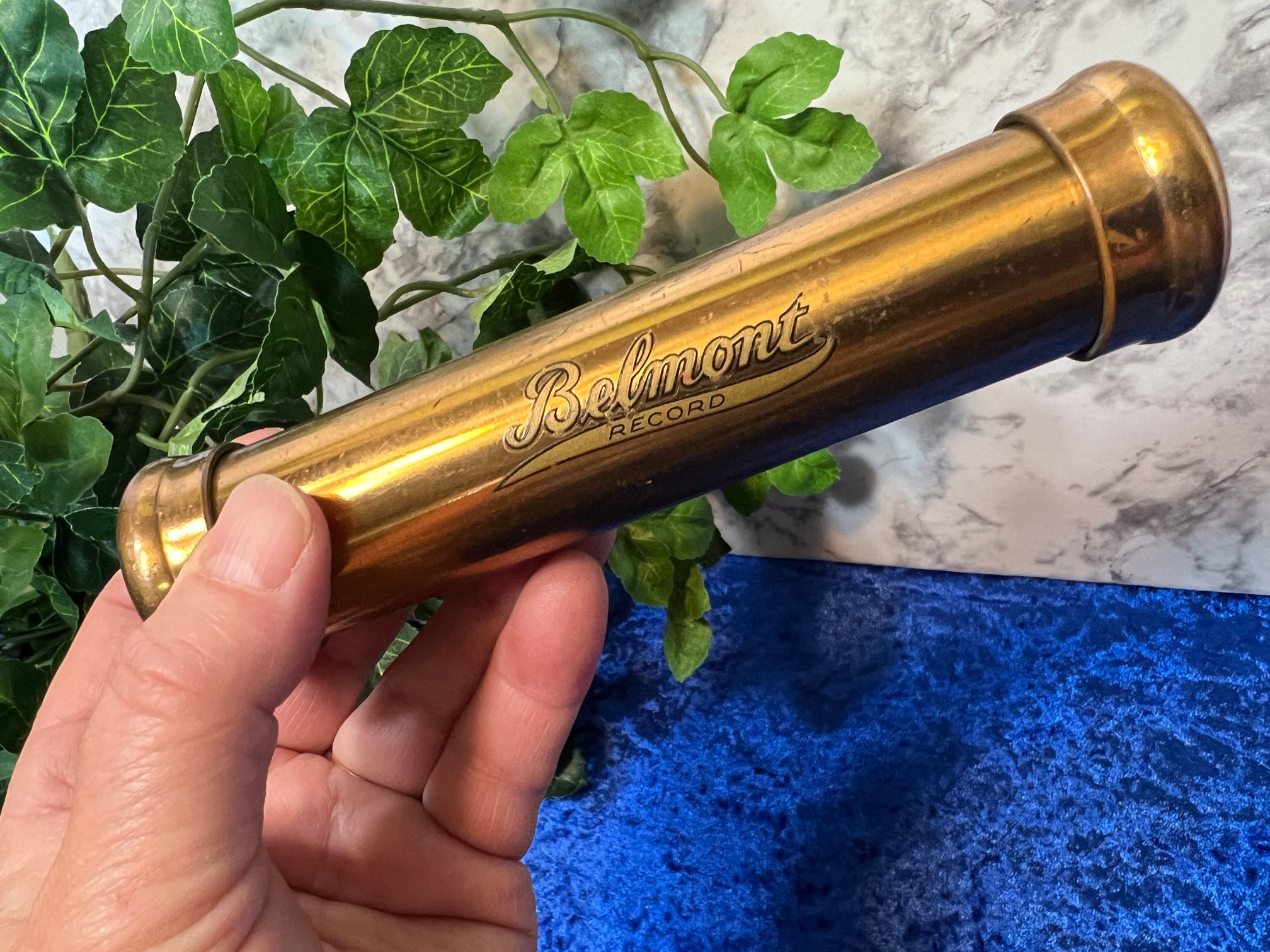 Antique 1900s Brass Casket Tube Cylinder Coffin Record Memory - Etsy