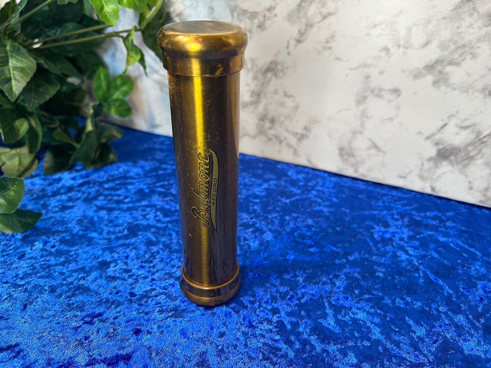 Antique 1900s Brass Casket Tube Cylinder Coffin Record Memory - Etsy