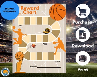 Kids Reward Chart | Printable Behavior Chart | Daily Chore Chart | Kids ...