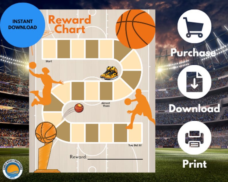 Kids Reward Chart | Printable Behavior Chart | Daily Chore Chart | Kids ...