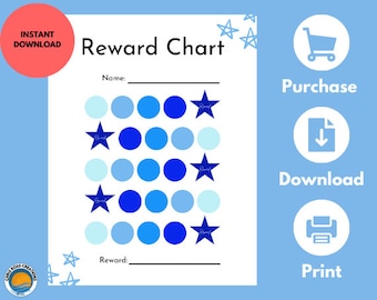 Kids Reward Chart | Printable Behavior Chart | Daily Chore Chart | Kids ...