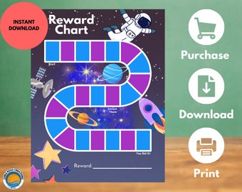 Kids Reward Chart Printable Behavior Chart Daily Chore Chart Kids ...