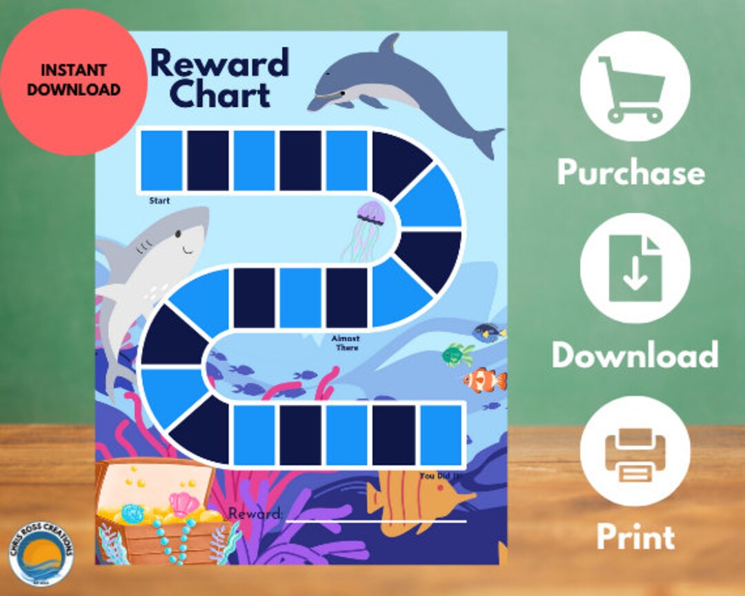 Kids Reward Chart | Printable Behavior Chart | Daily Chore Chart | Kids ...