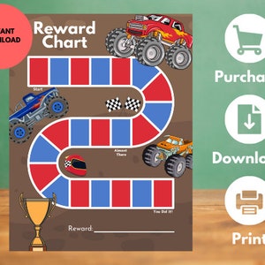 Kids Reward Chart | Printable Behavior Chart | Daily Chore Chart | Kids ...