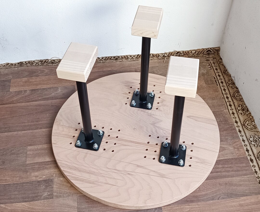 Triple Handstand Canes PRO - With Large Circular Base and Adjustable ...