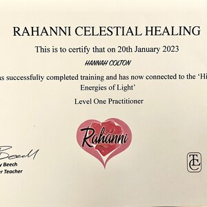 Rahanni Celestial Healing (distance) - Etsy