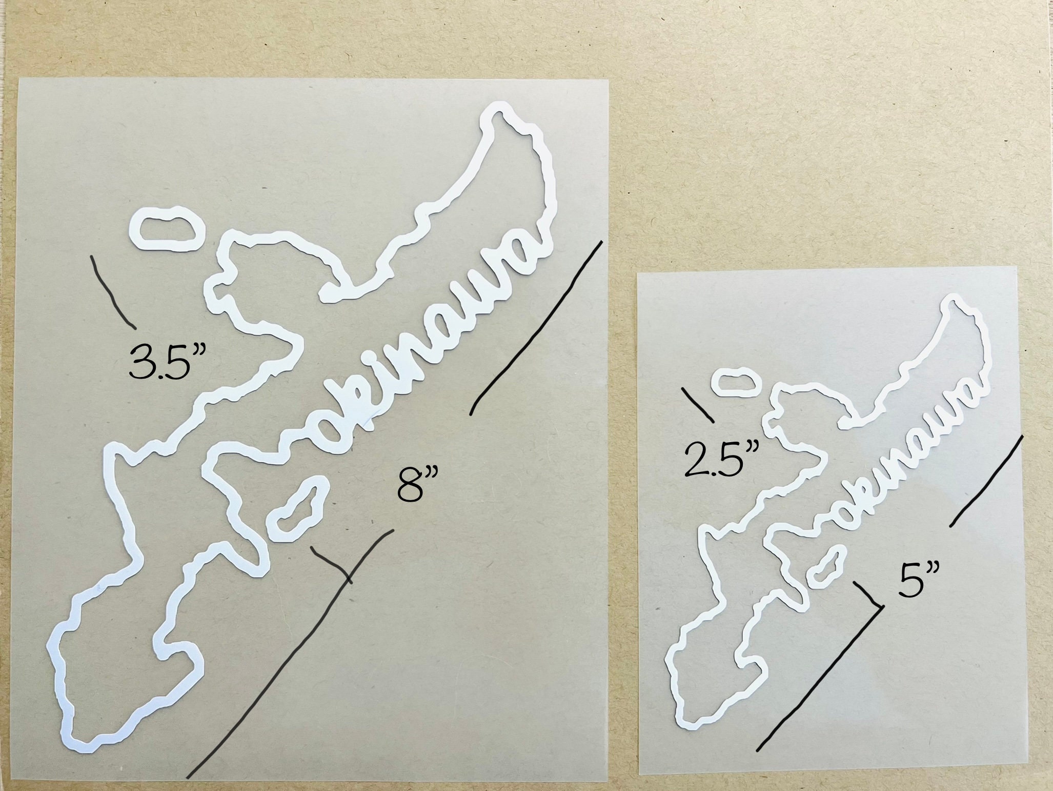 Okinawa Map Decal Sticker - Etsy