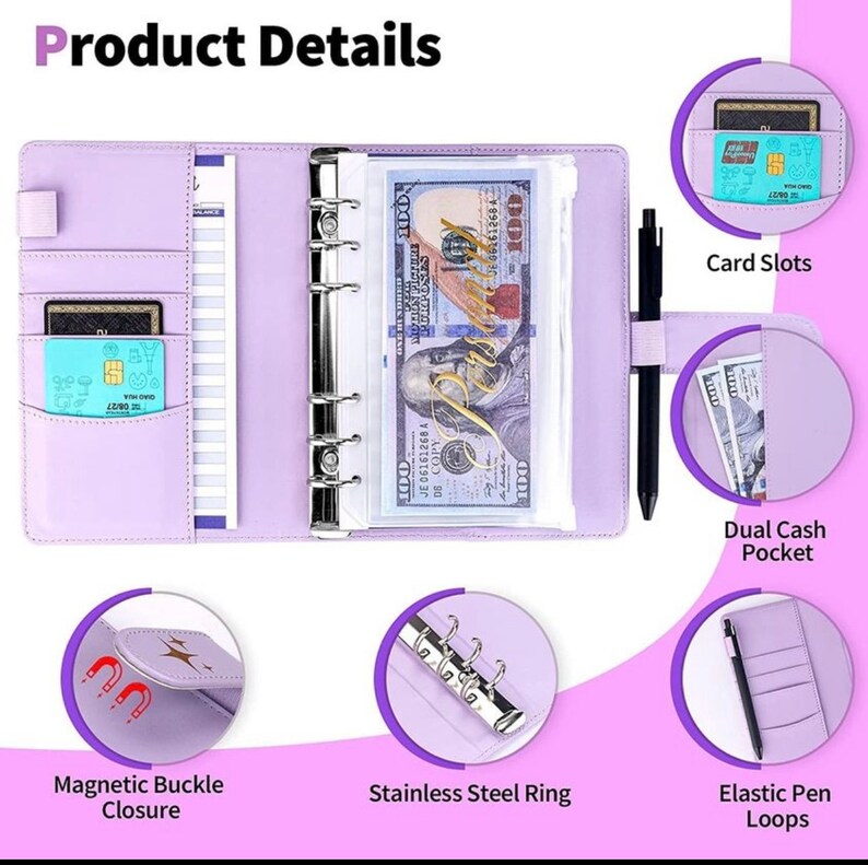 Custom A6 Size Ring Binder Personalized A6 Budgeting Binder - Etsy