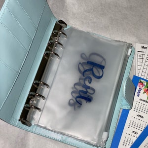 Custom A6 Size Ring Binder Personalized A6 Budgeting Binder - Etsy