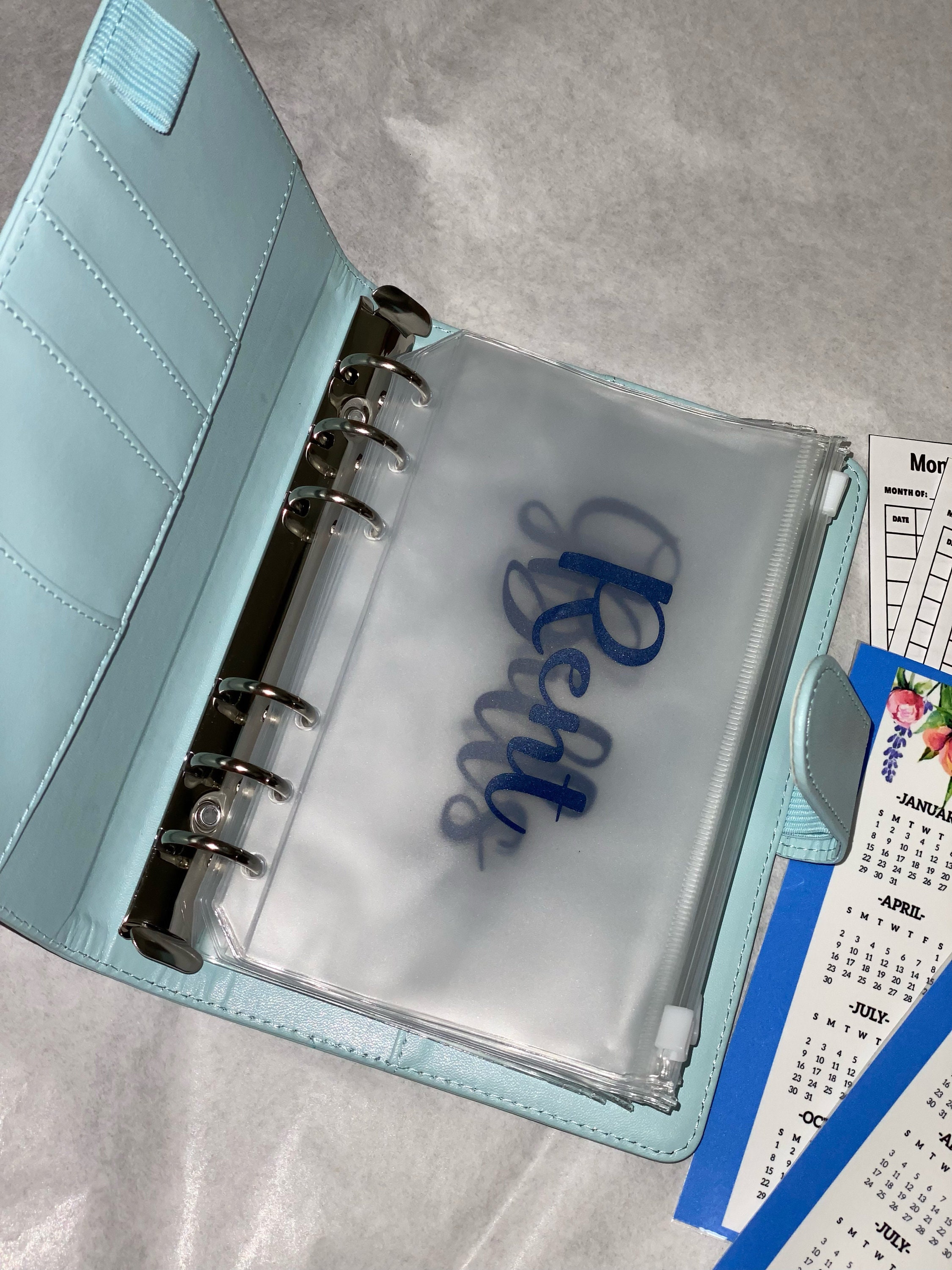 Custom A6 Size Ring Binder Personalized A6 Budgeting Binder - Etsy