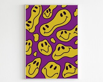 Purple Dripping Face Poster - Etsy
