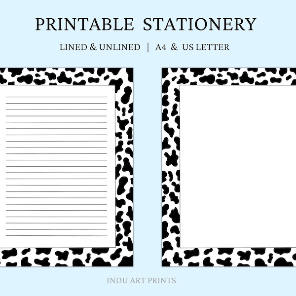 Cow Print Border - Etsy
