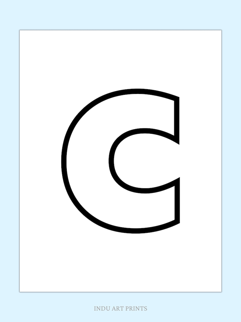 ABC Uppercase Letters, Capital Alphabets Printable, 26 Pages, Kids ...