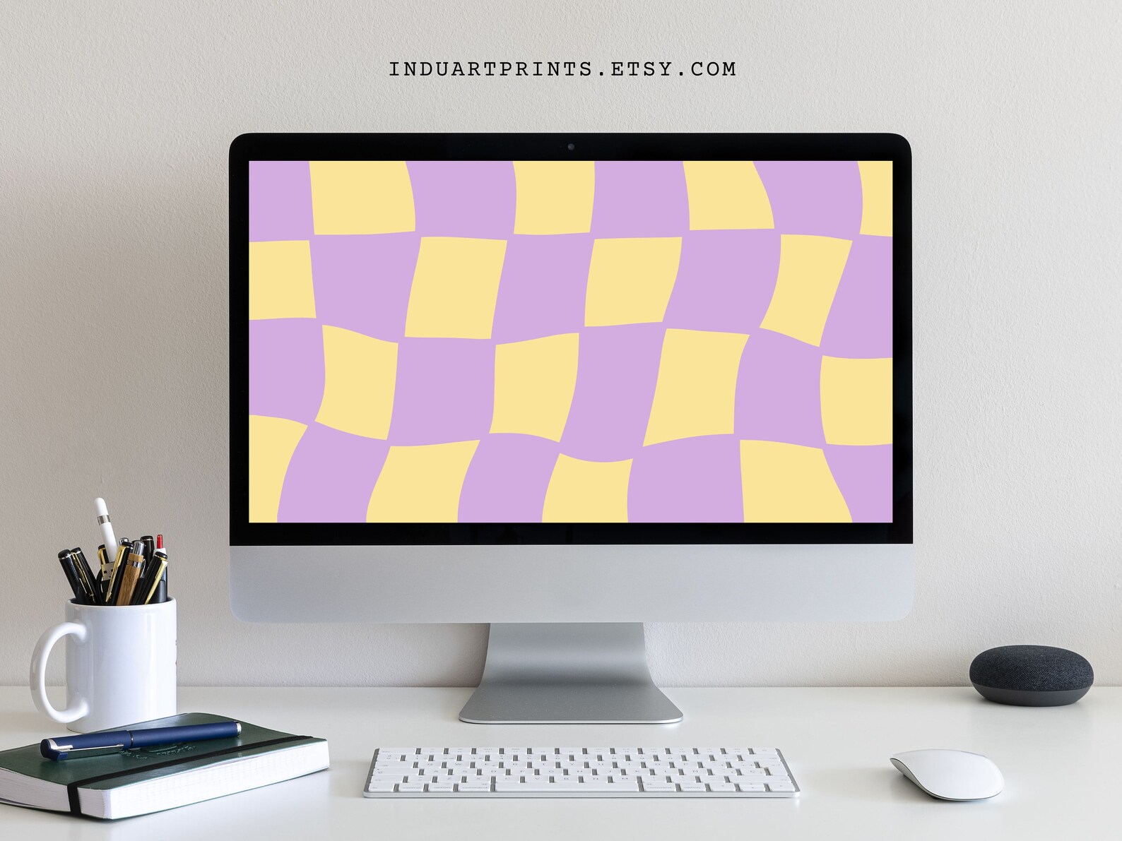 Checkered Desktop Wallpaper, Geometric Pattern Background, Abstract ...