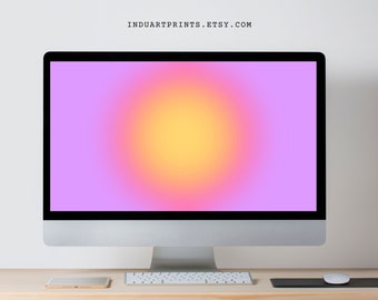 Gradient Aura Desktop Background - Etsy