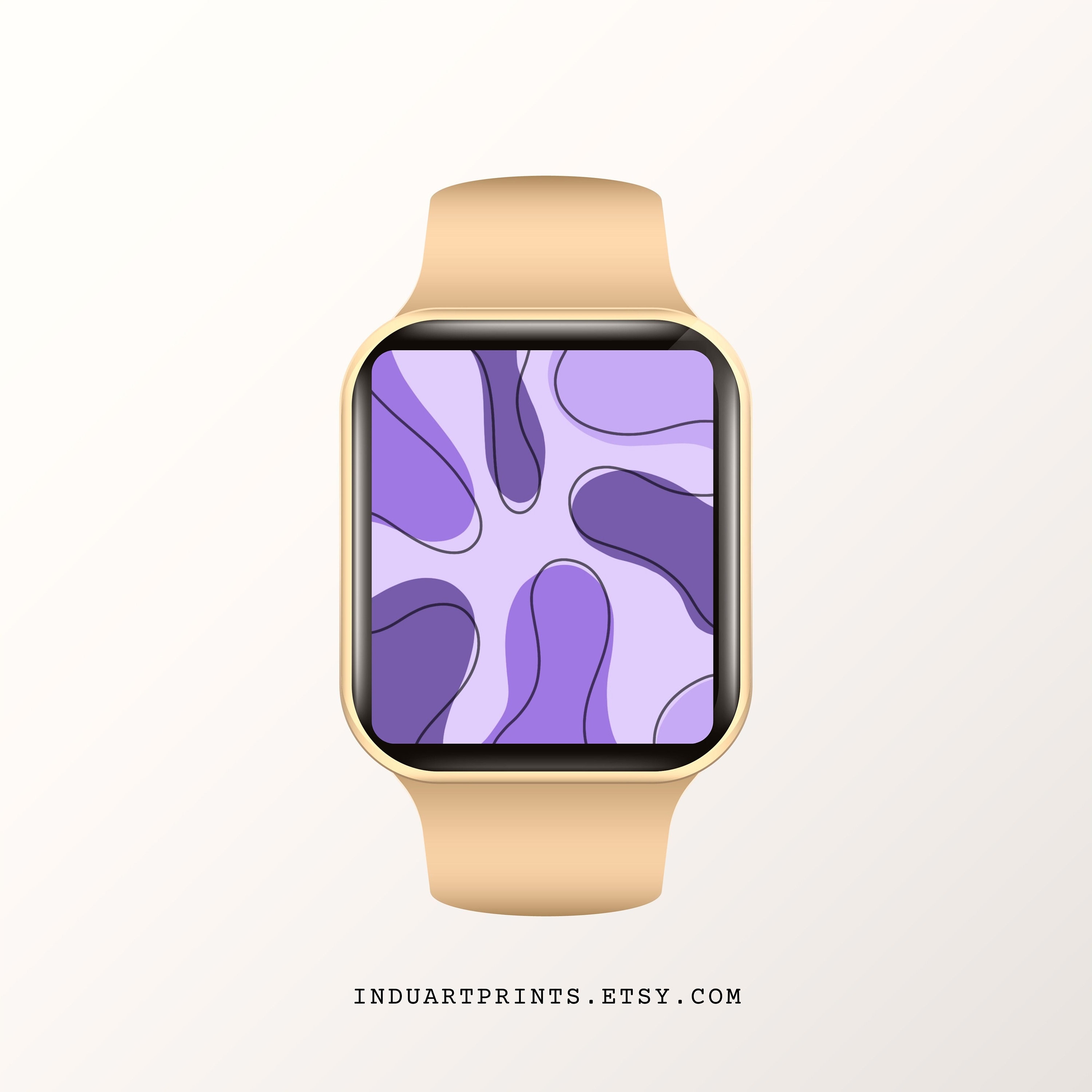 Abstract Purple Apple Watch Wallpaper, Colorful Smartwatch Backgrounds ...