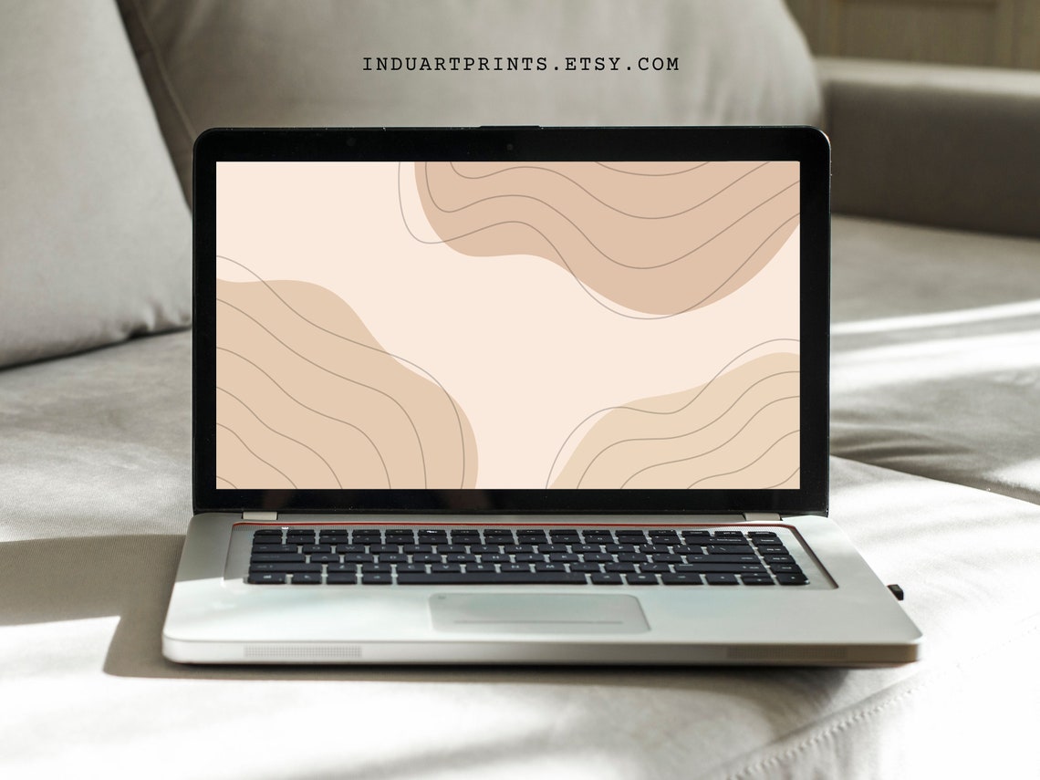 8 Neutral Aesthetic Laptop Wallpaper Warm Tones MacBook - Etsy