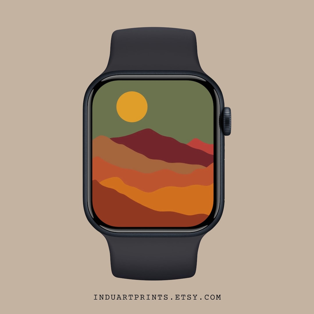 Abstract Landscape Smartwatch Wallpaper, Aesthetic Apple Watch Face ...