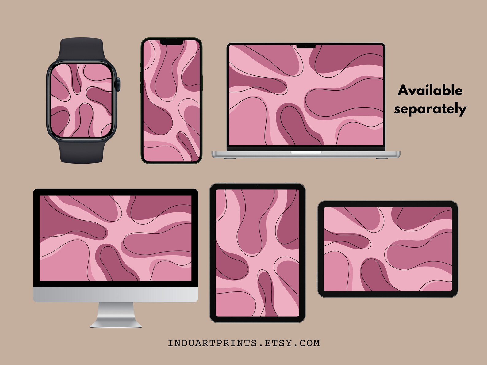 Abstract Pink Desktop Wallpaper, Mac Windows Background, Red Shades ...