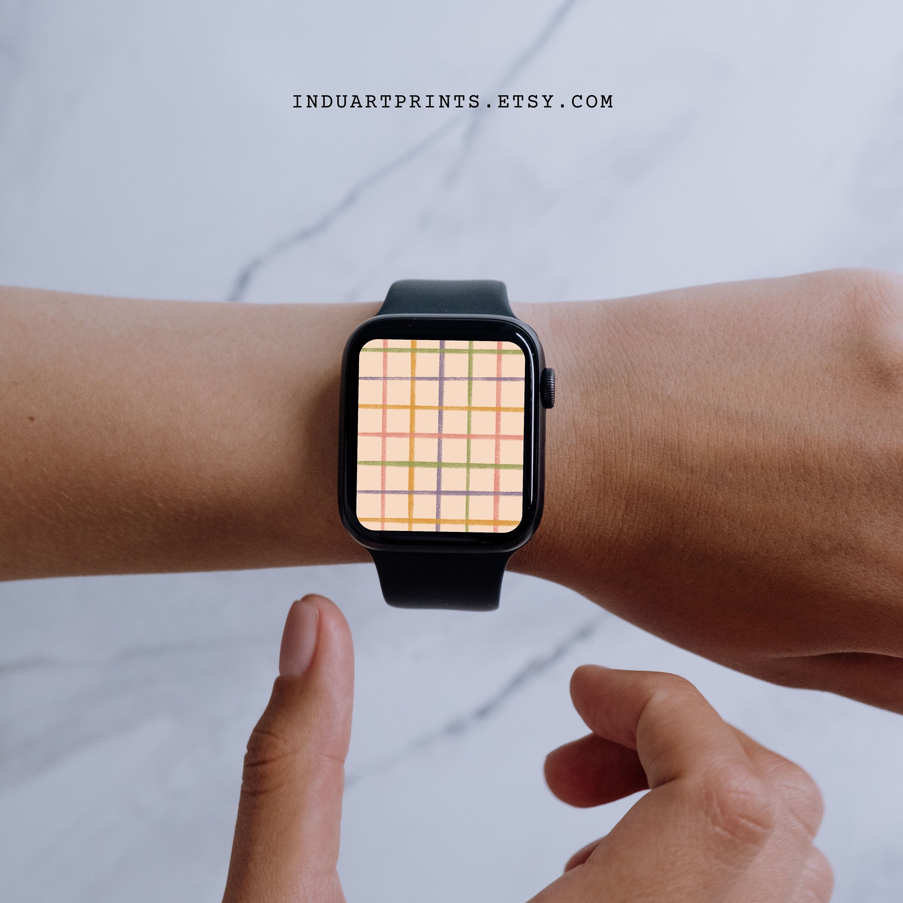 Colorful Aesthetic Smartwatch Wallpaper, Abstract Apple Watch ...