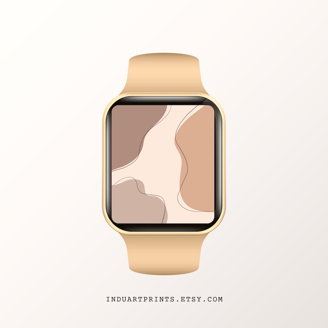 Neutral Aesthetic Smartwatch Wallpaper Abstract Apple Watch - Etsy