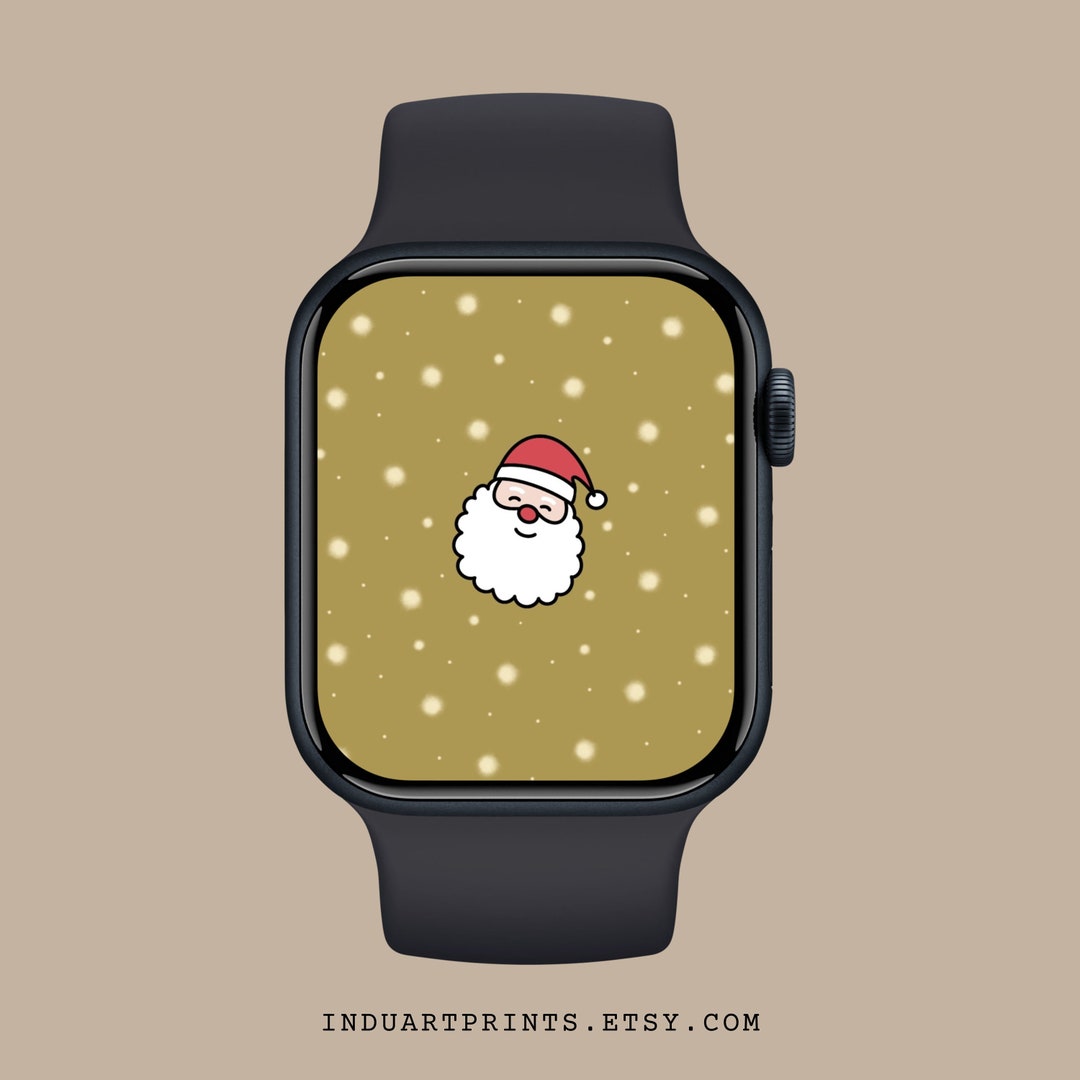 Christmas Santa Smartwatch Wallpaper, Winter Apple Watch Background ...