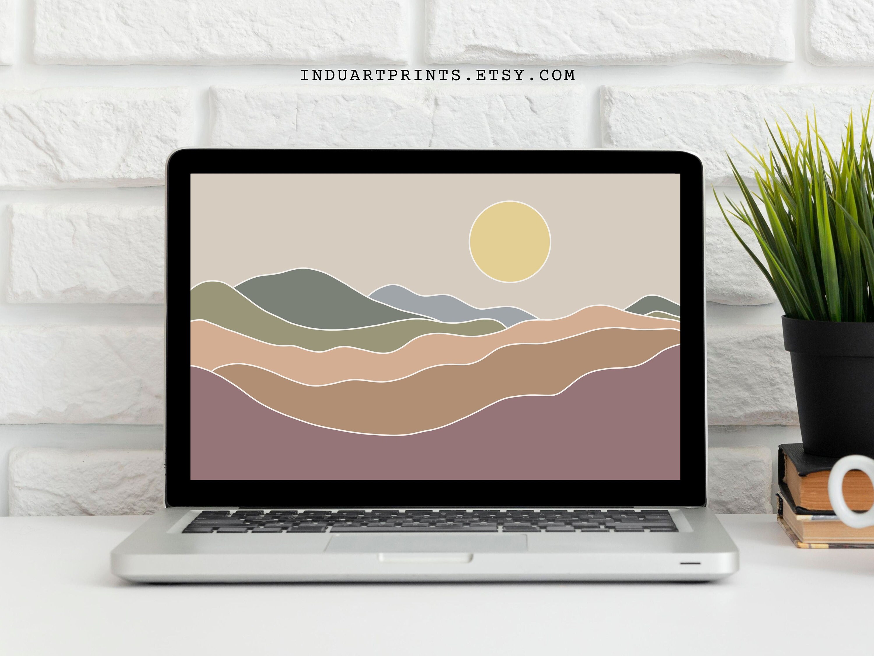 8 Neutral Aesthetic Laptop Wallpaper Warm Tones MacBook - Etsy