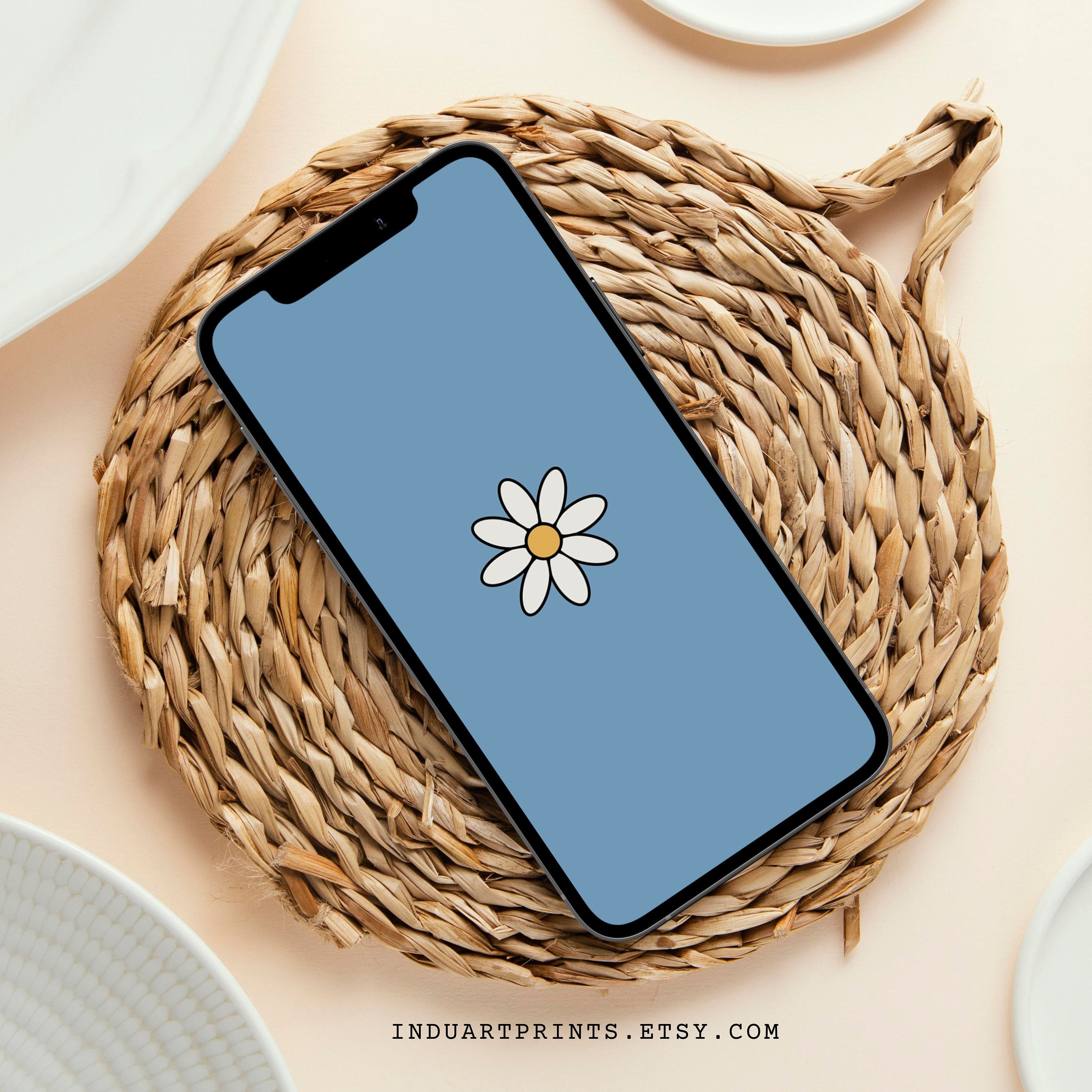 Minimal Daisy Phone Wallpaper, Aesthetic iPhone Backgrounds, Android ...