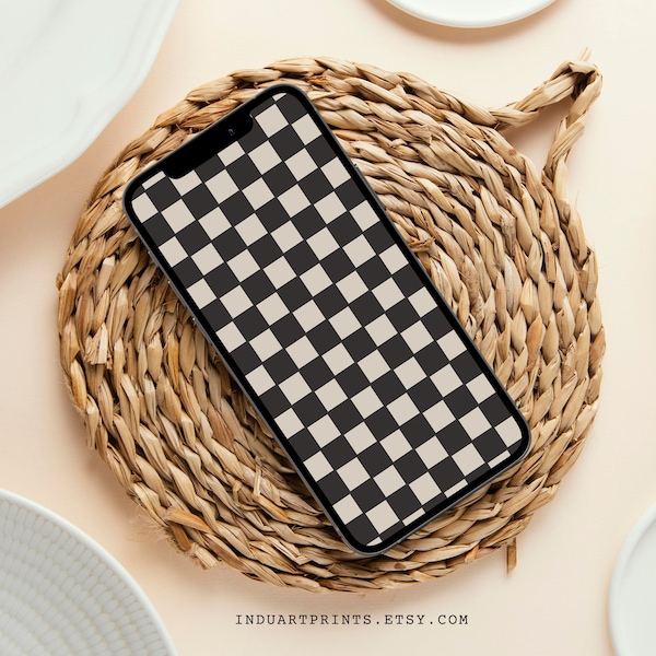 Checkered Wallpaper - Etsy