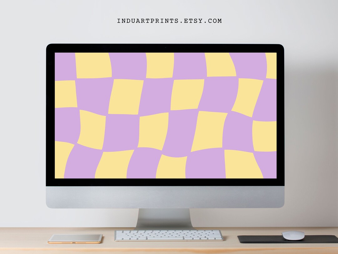 Checkered Desktop Wallpaper Geometric Pattern Background - Etsy