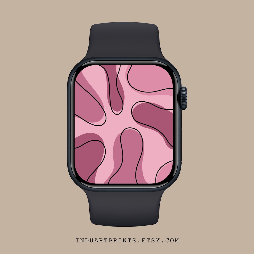 Abstract Pink Apple Watch Wallpaper, Colorful Smartwatch Backgrounds ...