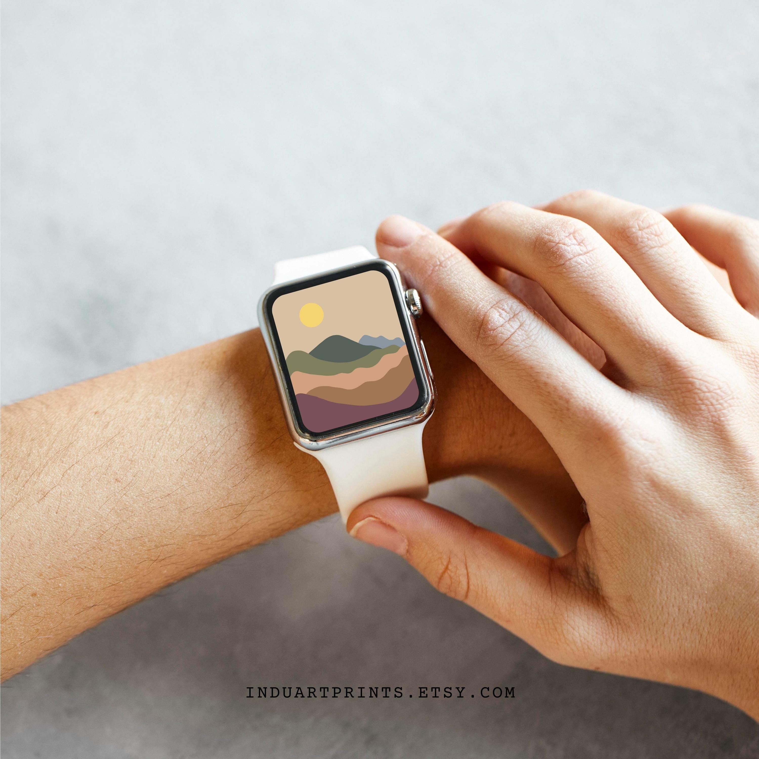 Aesthetic Landscape Smartwatch Wallpaper, Neutral Apple Watch Face ...