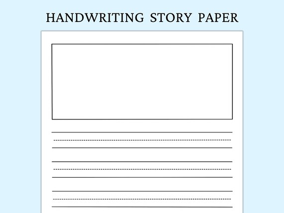 Kindergarten Lined Paper Landscape