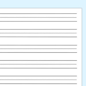 Handwriting Practice Paper Printable, Kids Writing Sheet, Kindergarten ...