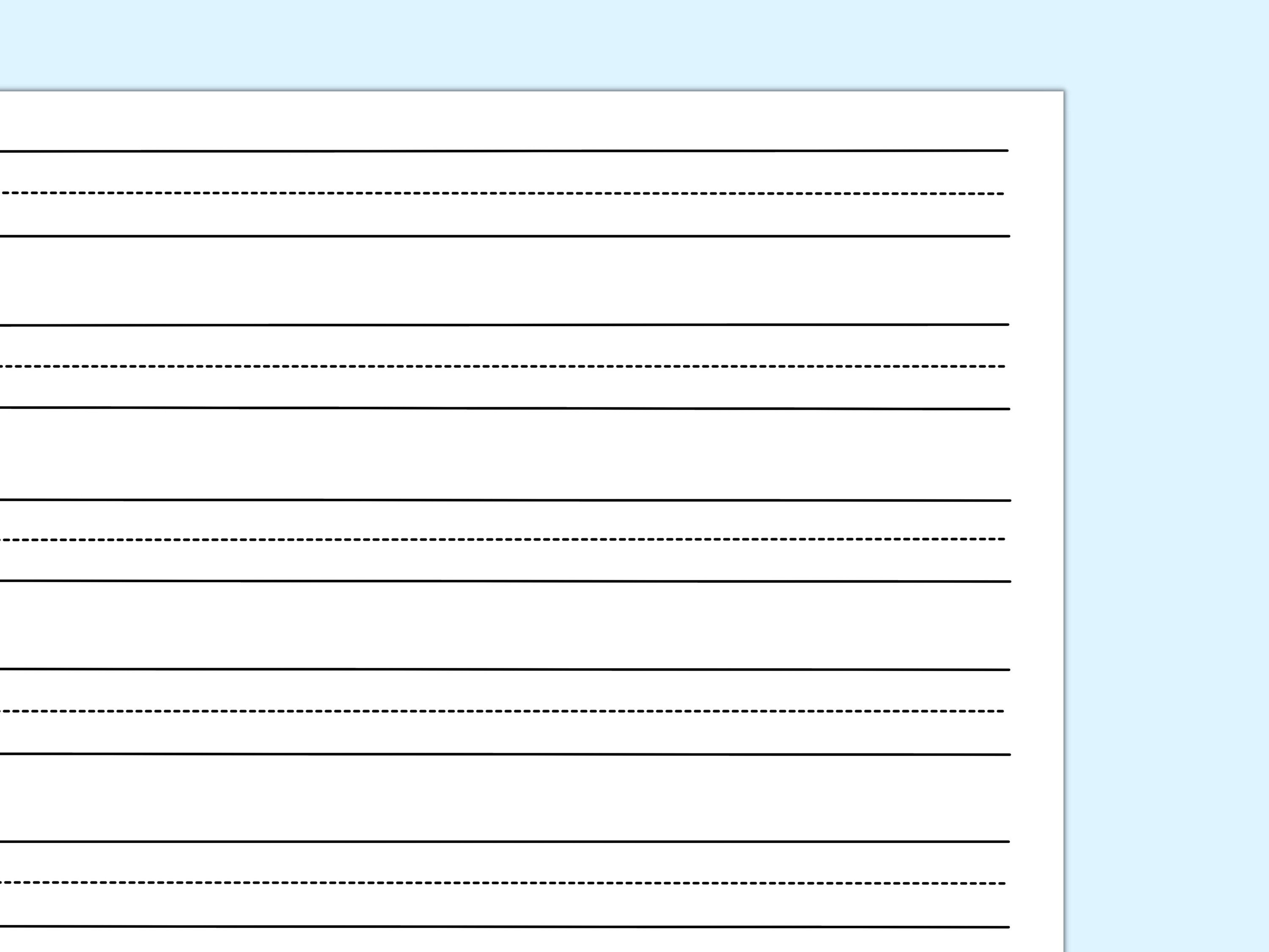 Handwriting Practice Paper Printable, Kids Writing Sheet, Kindergarten ...